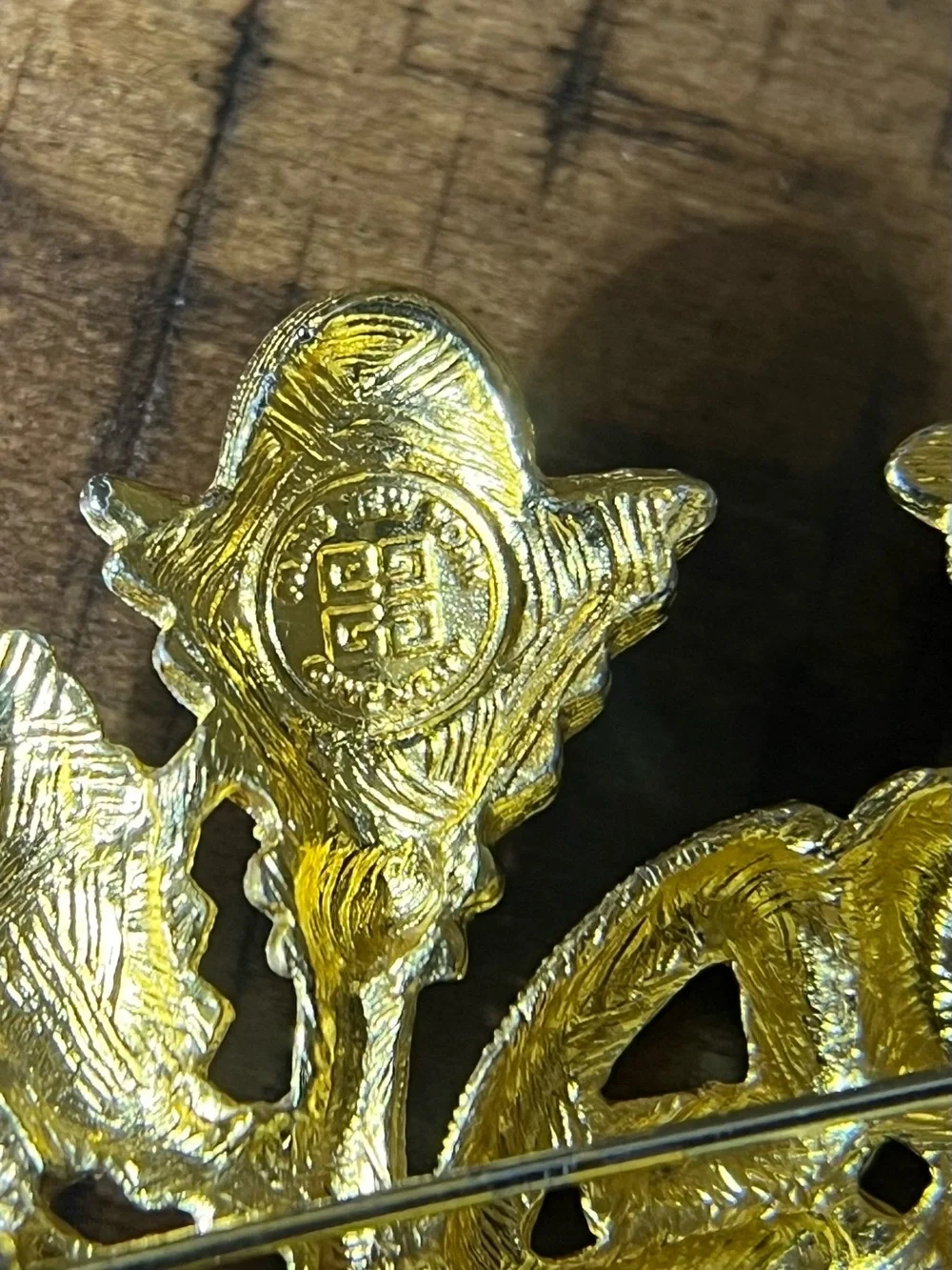 Givenchy | Jewelry | Givenchy 4g Logo Laurel Leaf Goldtone Brooch Paris ...